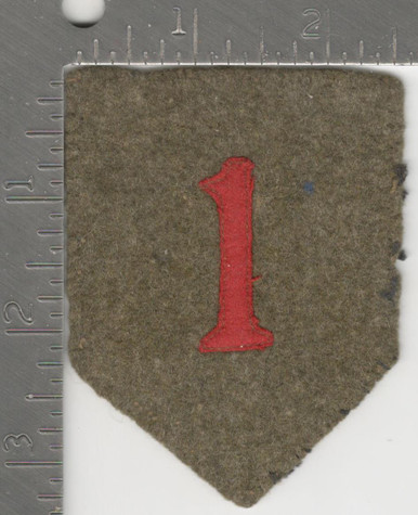 WW 1 to 30's US Army 1st Division Patch Inv# K0134 - WorldWarPatches