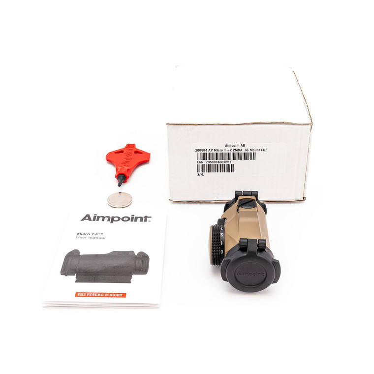 Aimpoint® US Store - Micro T-2 FDE Red Dot Sight, No Mount