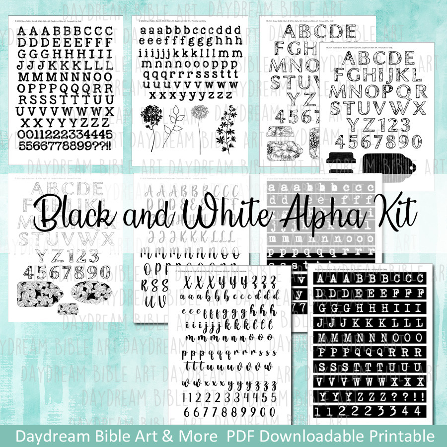 Black and White Alpha Kit