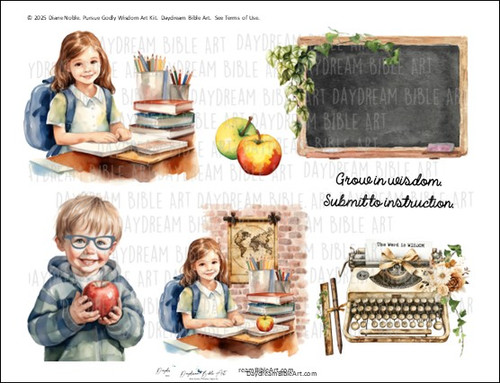 Pursue Godly Wisdom Art Kit