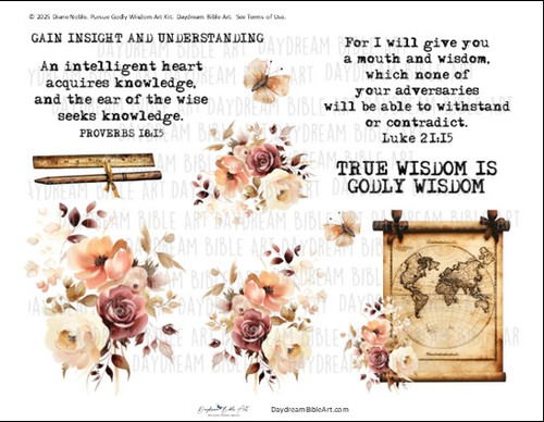 Pursue Godly Wisdom Art Kit