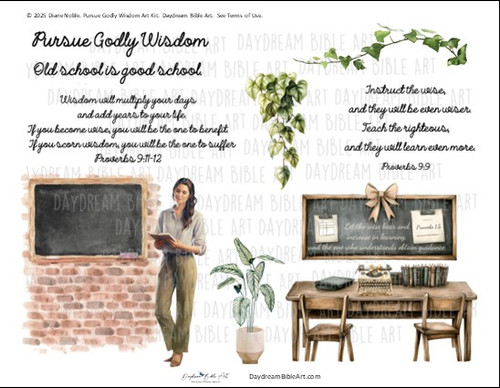 Pursue Godly Wisdom Art Kit