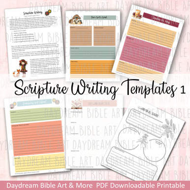 Scripture Writing Templates 1