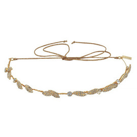 Jennifer Behr Mara Gunmetal Crystal Drape Headpiece