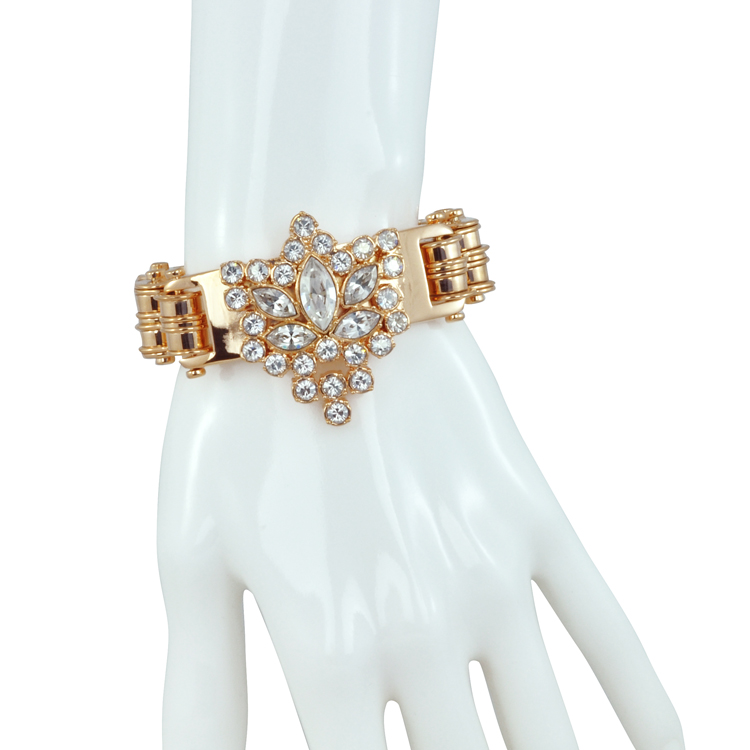 Mawi Crystal ID Rose Gold Bracelet