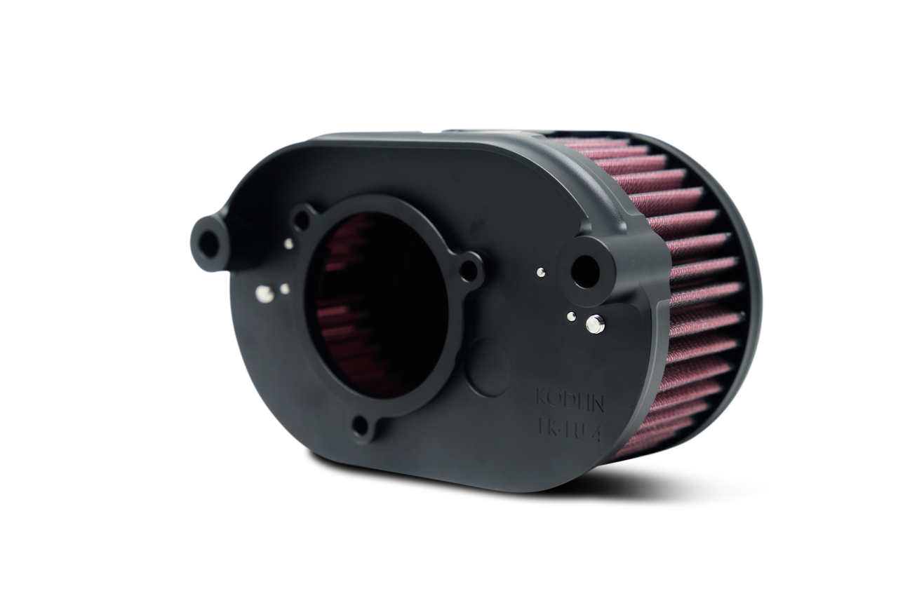 Oval Air Cleaner for M8 Engines, Black
