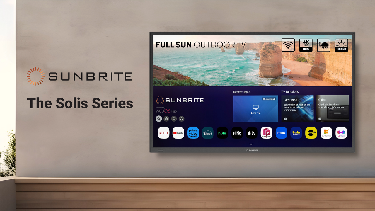 55" Solis Series - Smart Outdoor TV - Full Sun - 4K UHD HDR SB-FS-55-BL