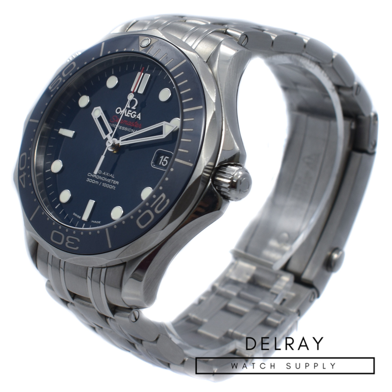 Omega Seamaster Ceramic Blue Dial - DelrayWatch.com