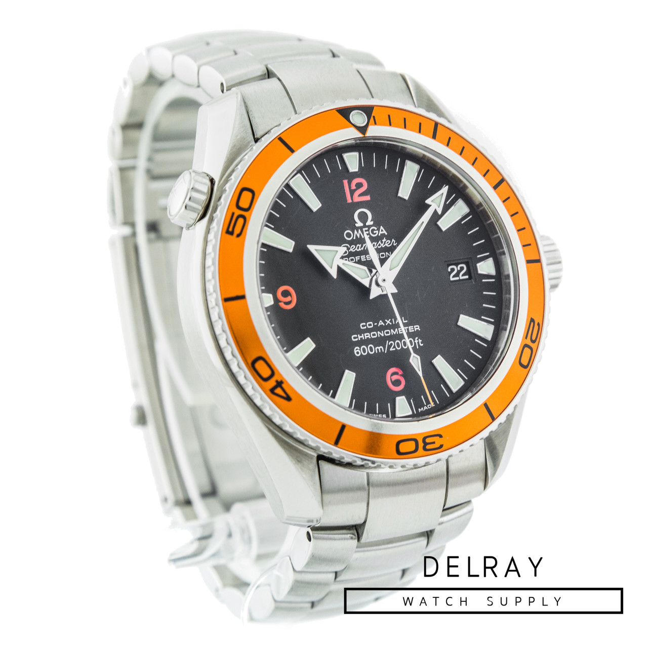 Omega Seamaster Planet Ocean Orange Bezel - DelrayWatch.com