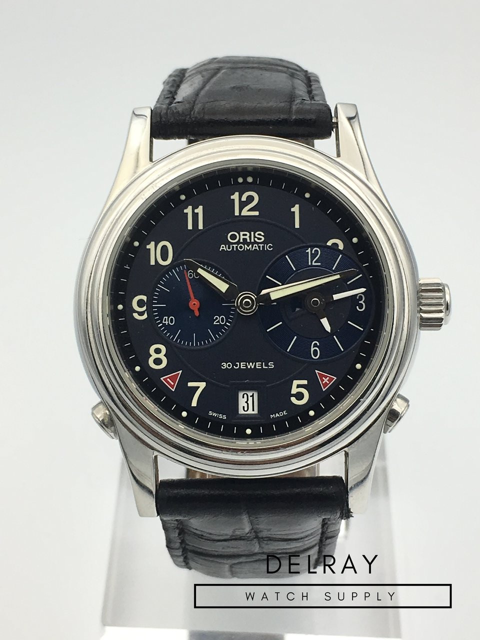 Oris Classic Worldtimer Blue Dial - DelrayWatch.com