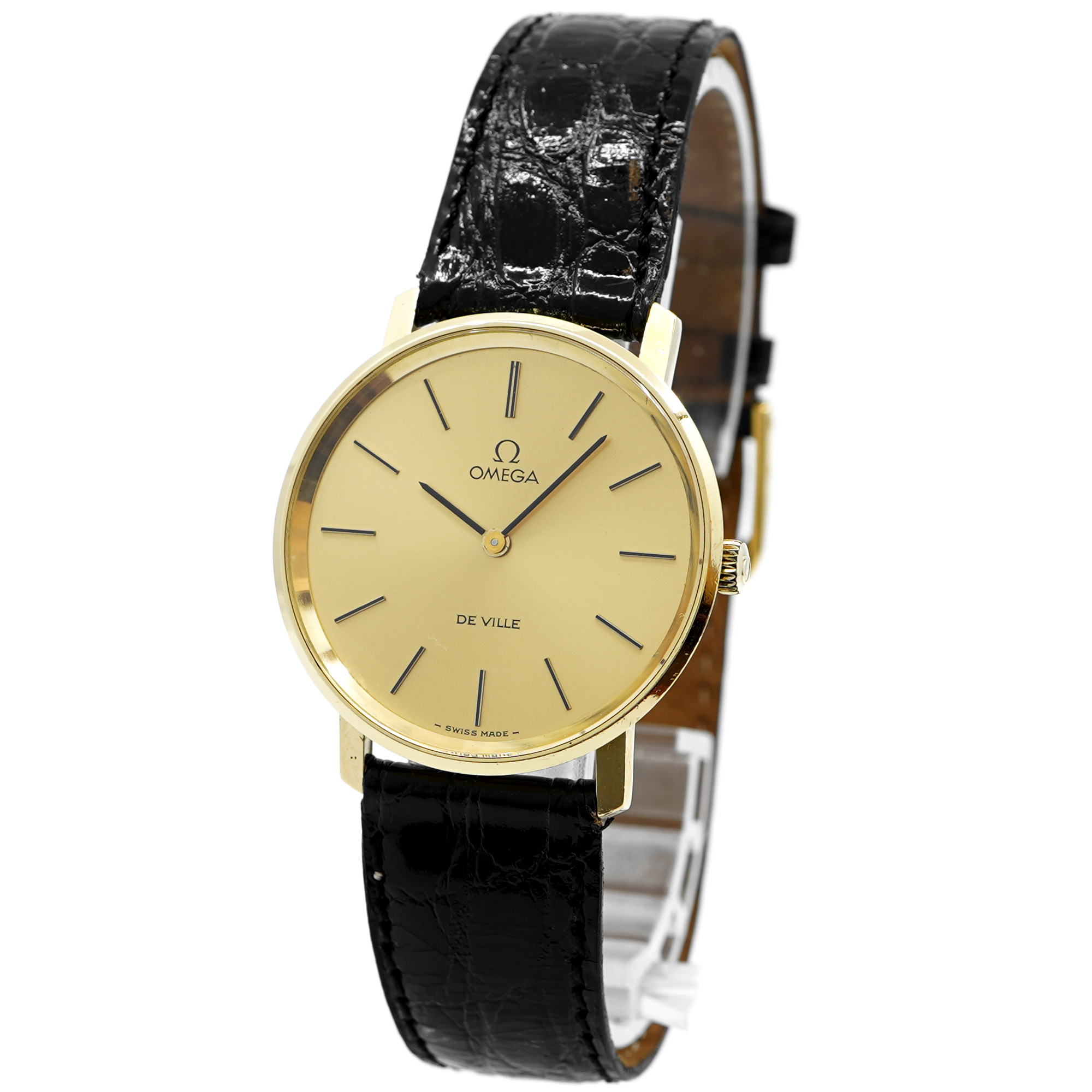 Omega DeVille *Vintage* *18k Gold* - Inventory 8999 - DelrayWatch.com