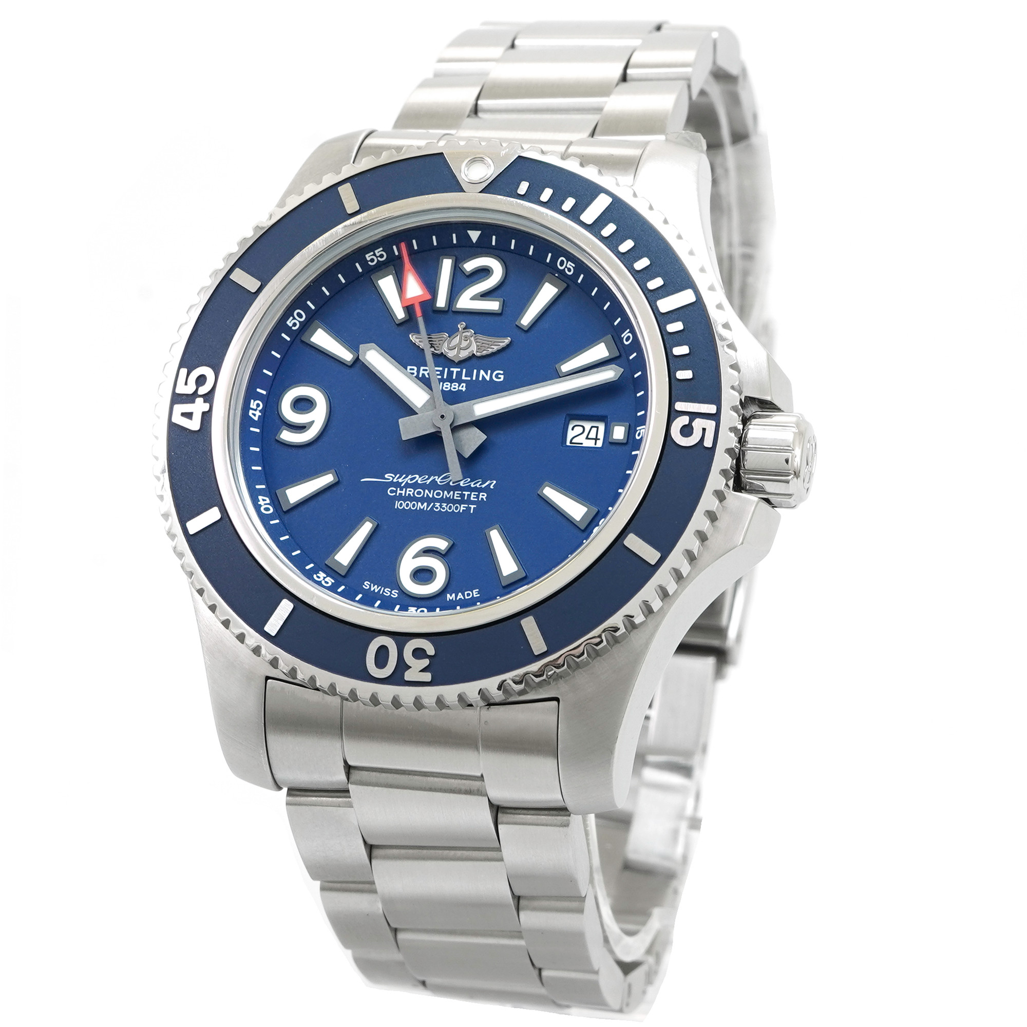 Breitling SuperOcean II Automatic 44mm A17367 *Blue Dial* - Inventory ...