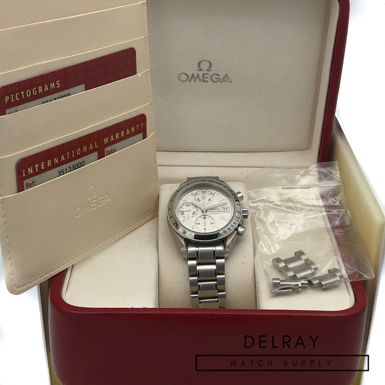 Omega Speedmaster Automatic Silver Dial - DelrayWatch.com