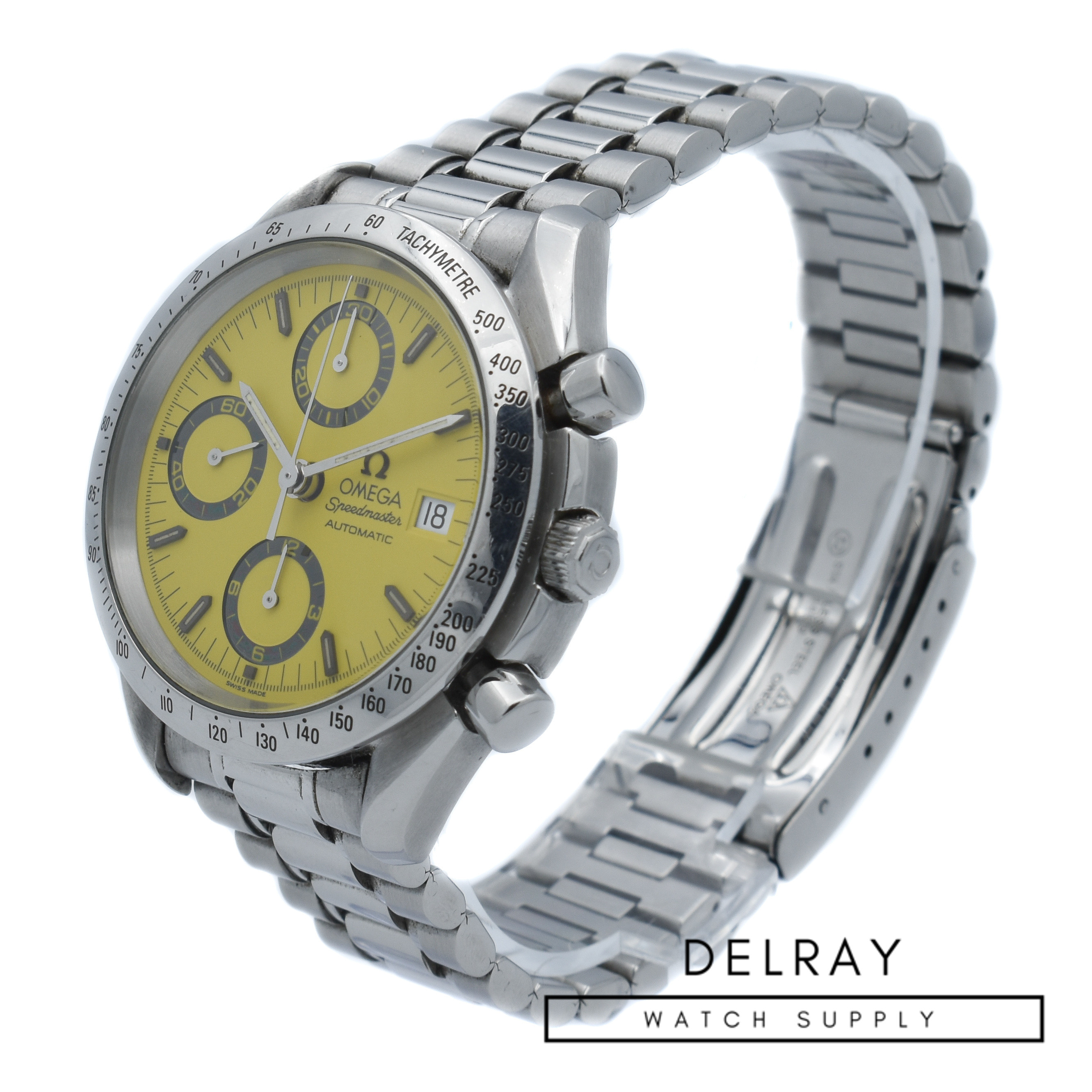 Omega Speedmaster Automatic Yellow Dial - DelrayWatch.com