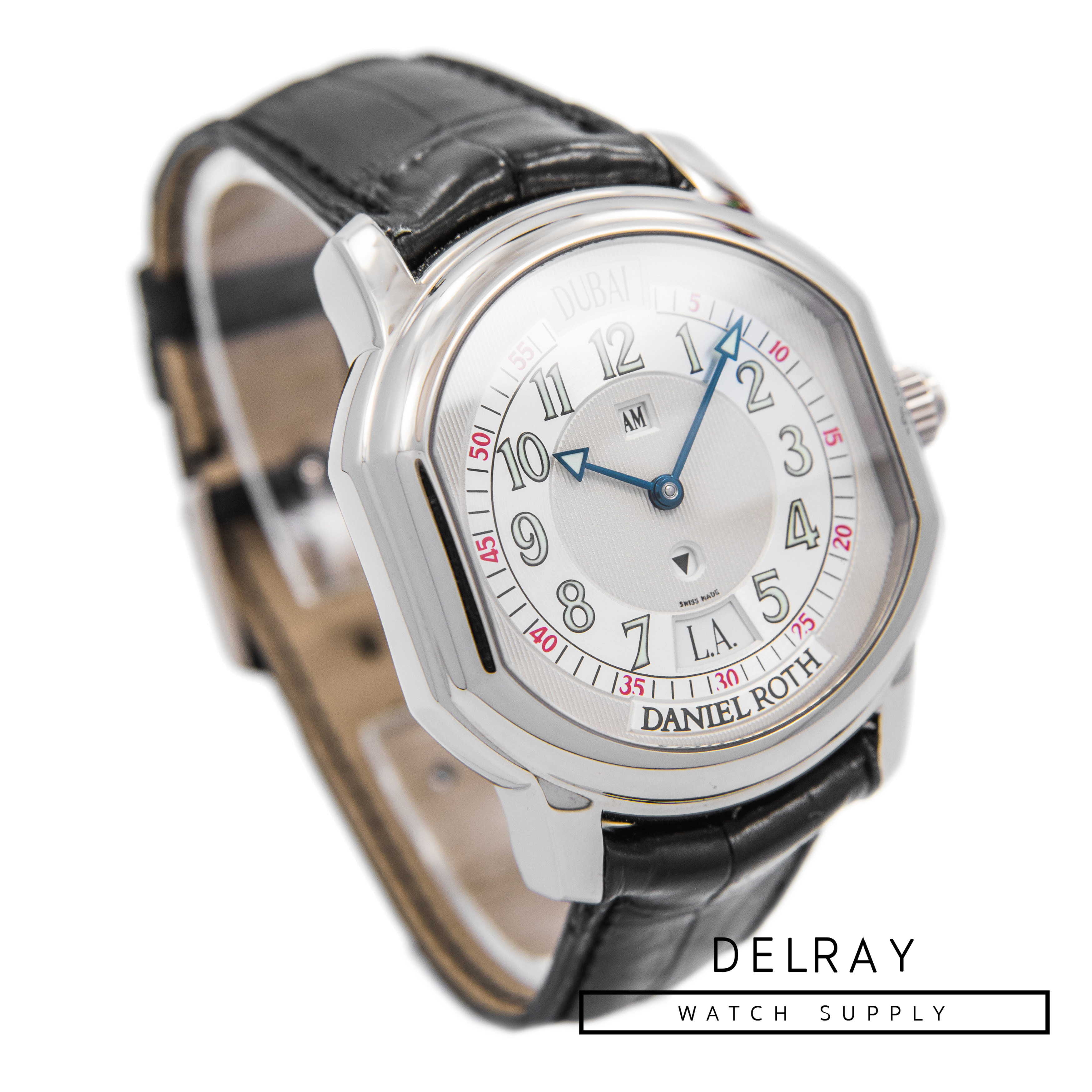 Daniel Roth Metropolitan World Time 18K White Gold - DelrayWatch.com