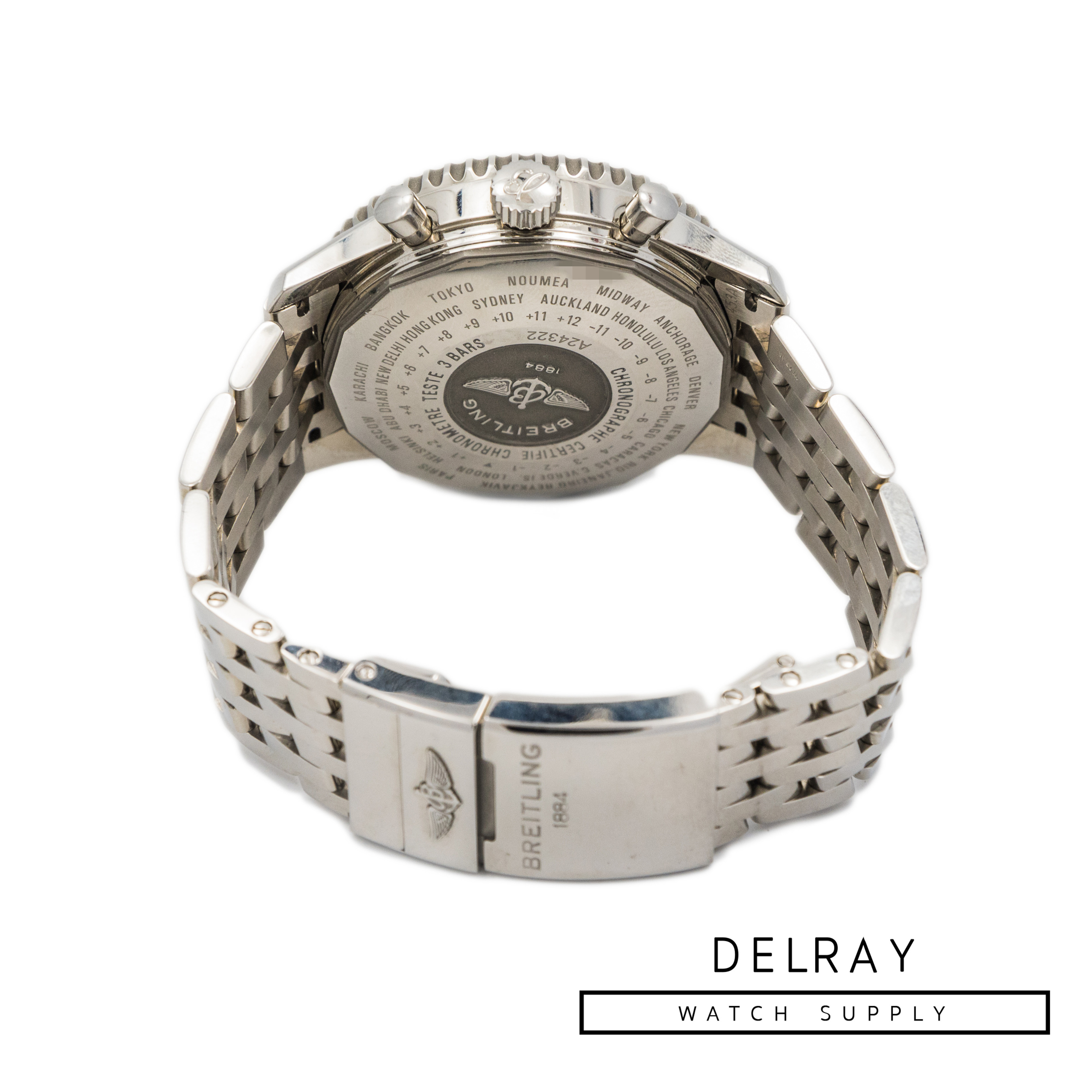 Breitling Navitimer World White Dial - DelrayWatch.com