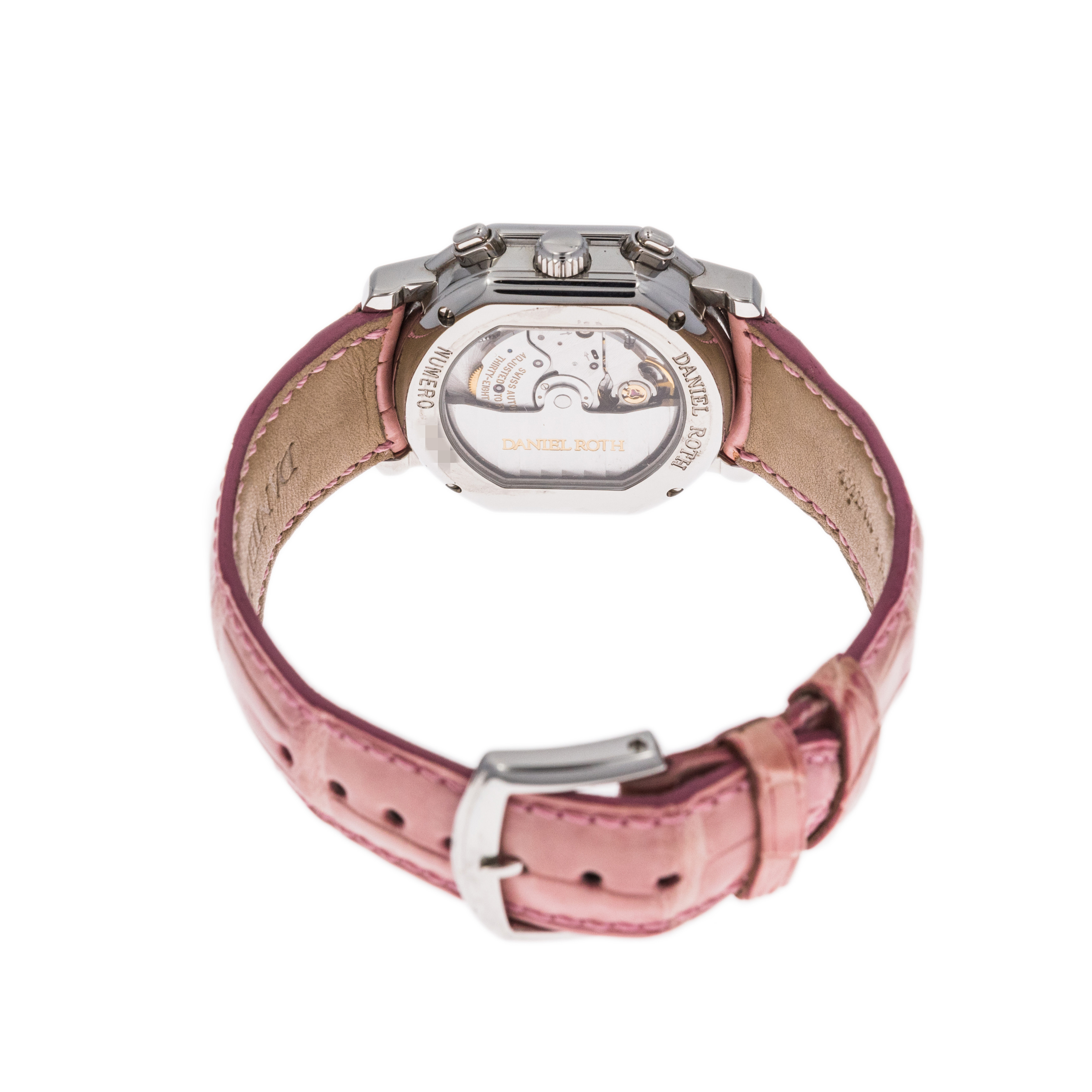 Daniel Roth Masters Chronograph *UNWORN* Pink Strap - DelrayWatch.com
