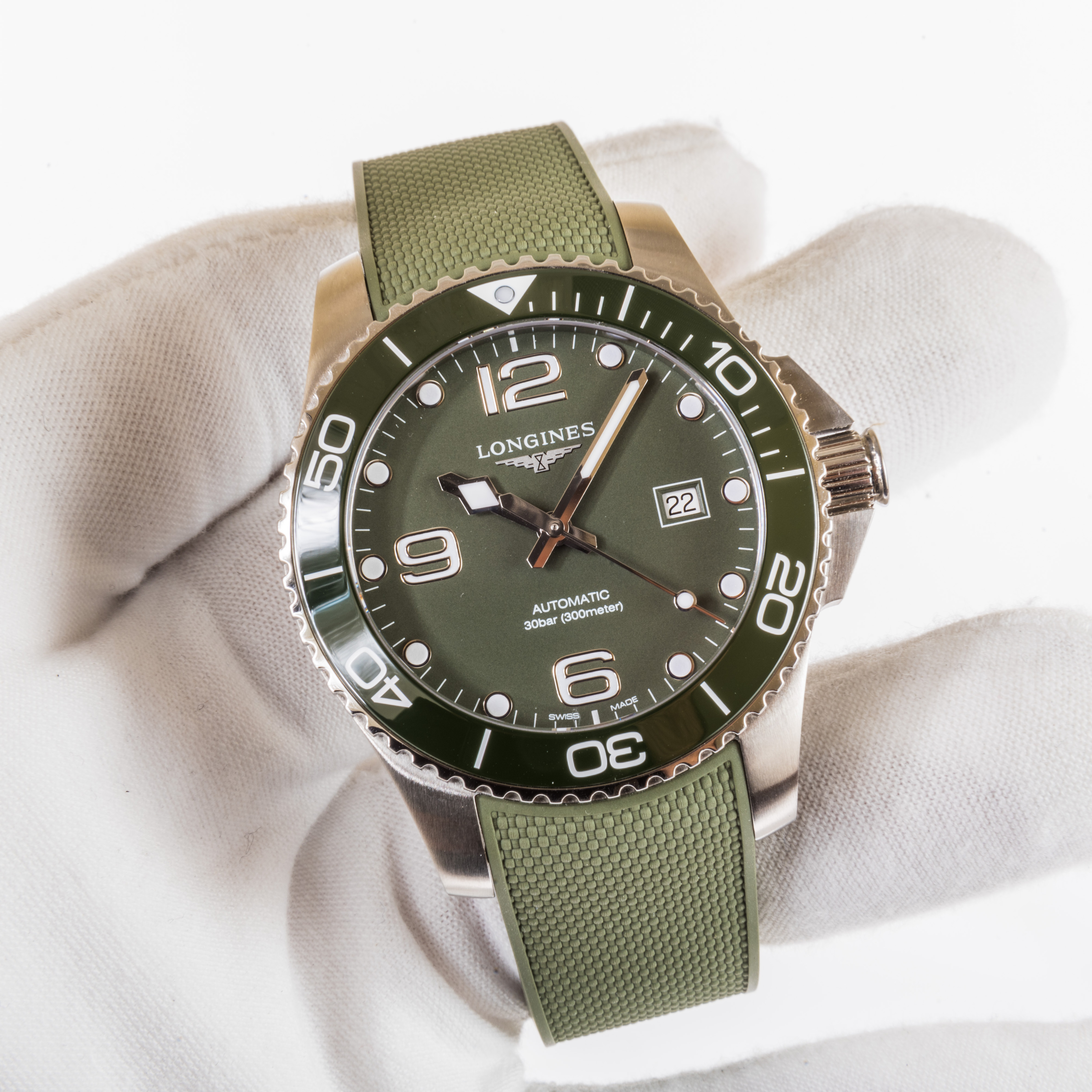 Longines HydroConquest *Green Dial* *2021* - DelrayWatch.com
