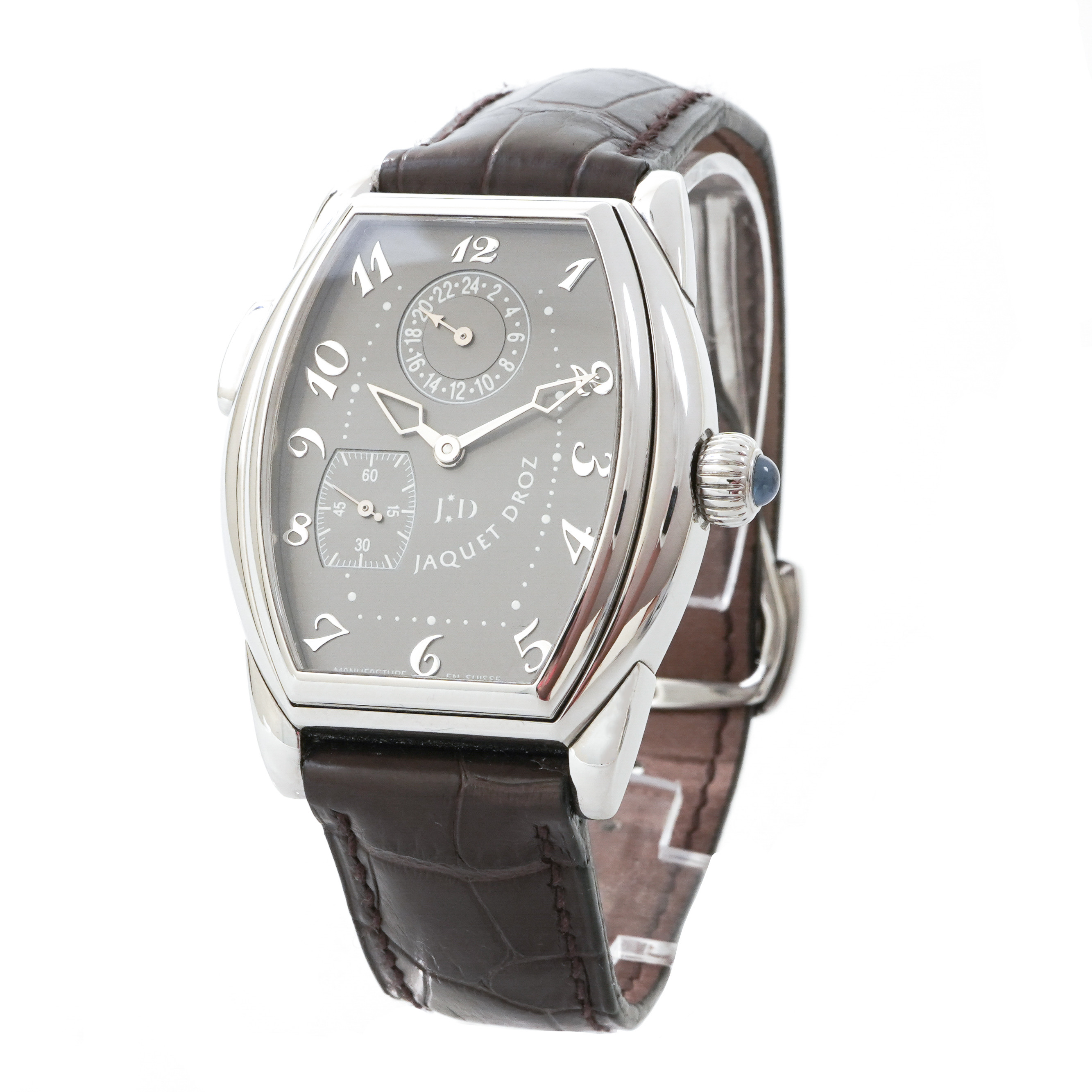 Jaquet Droz Tonneau GMT J001120112 - Inventory 3436 - DelrayWatch.com