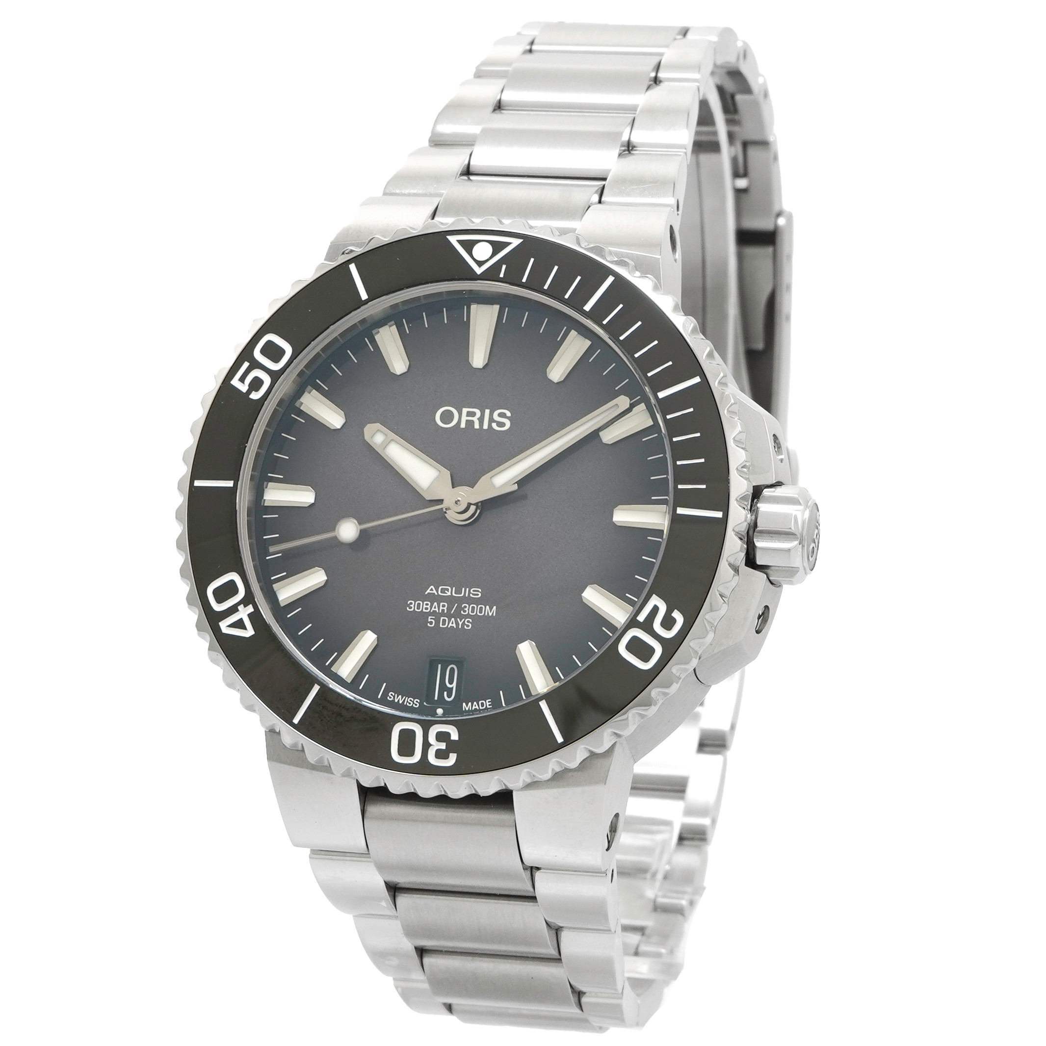 Oris Aquis Date Black Dial Caliber 400 - Inventory 4149 - DelrayWatch.com
