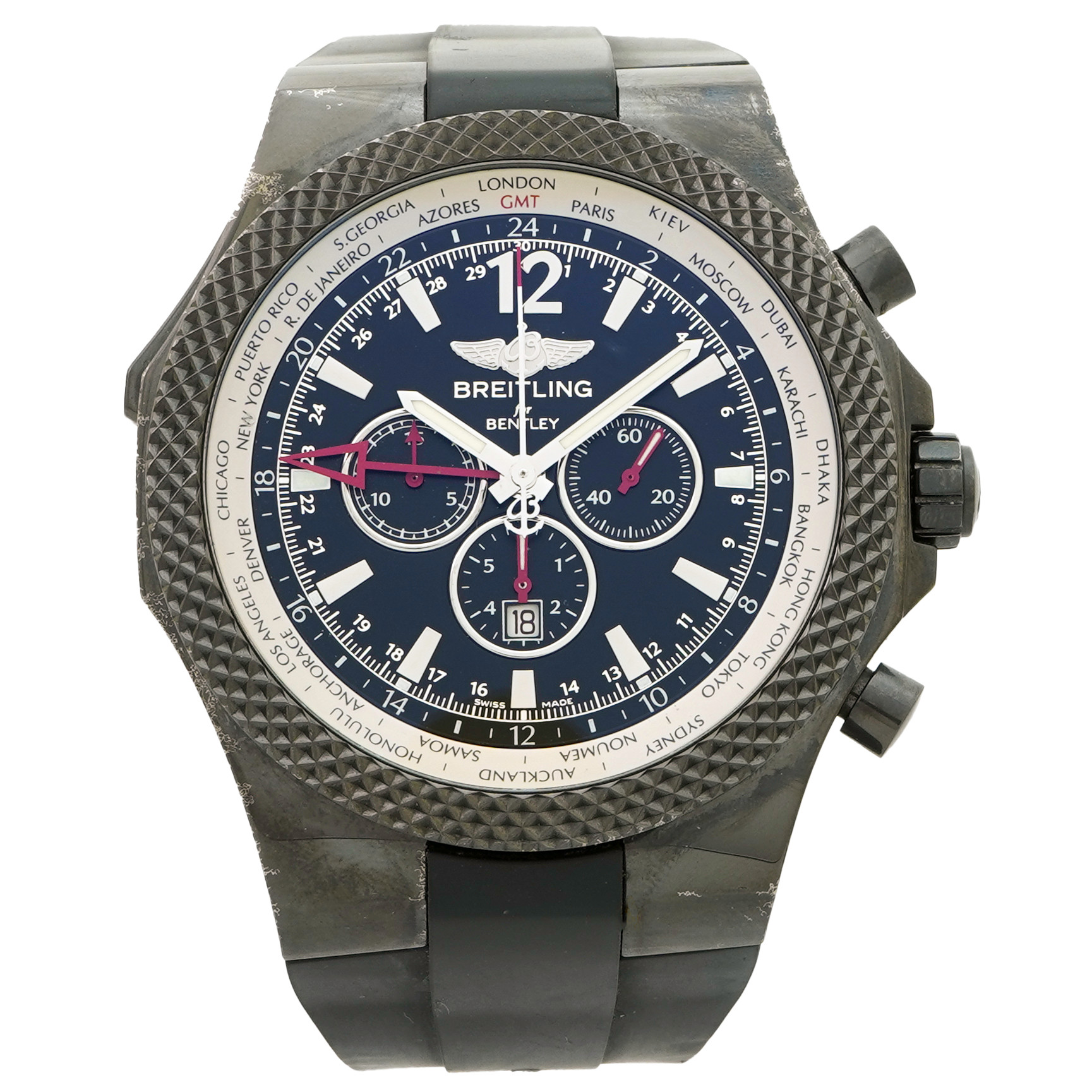 Breitling Bentley GMT Midnight M47362 - Inventory 4560 - DelrayWatch.com