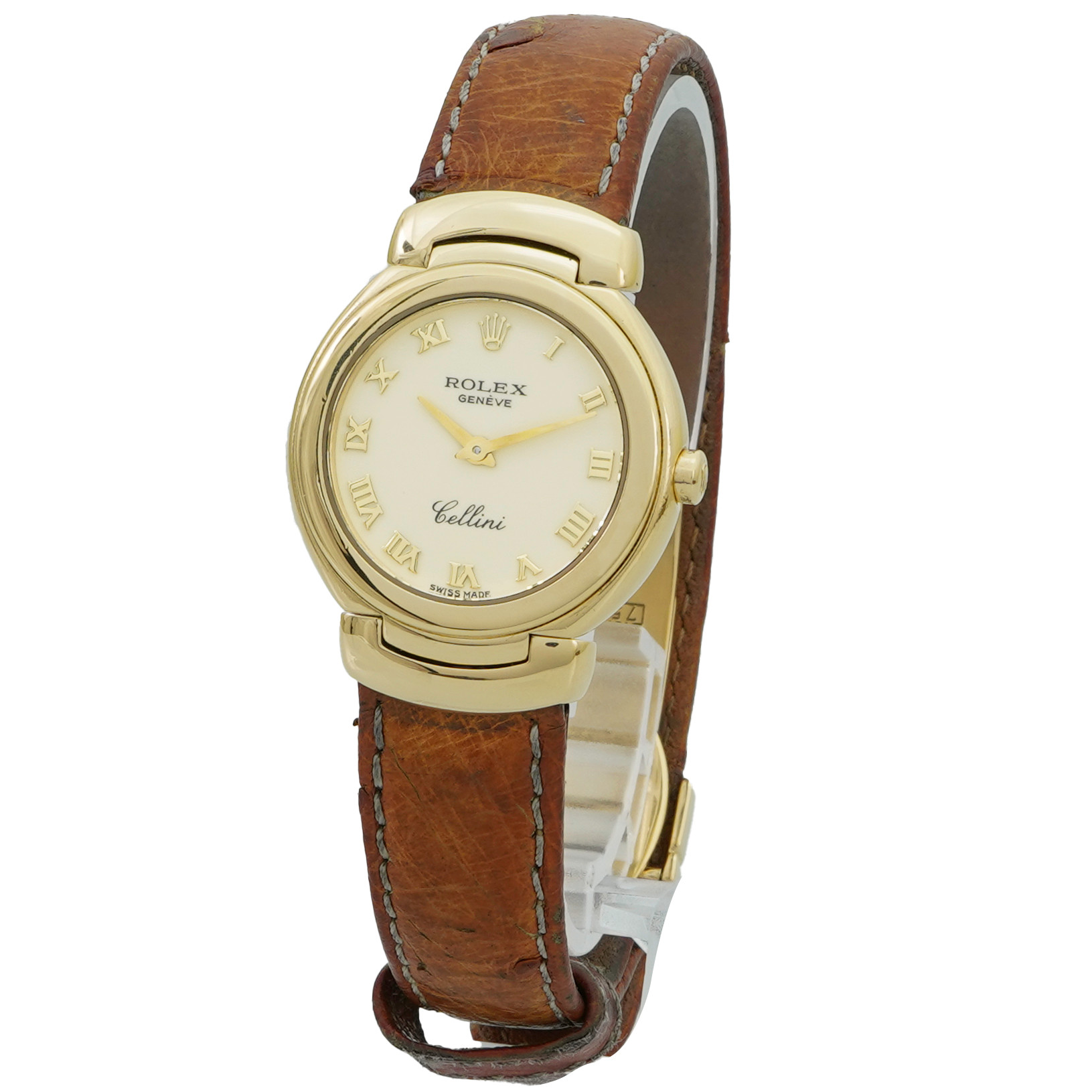 Rolex Cellini 6621 Roman Yellow Gold - Inventory 4691 - DelrayWatch.com