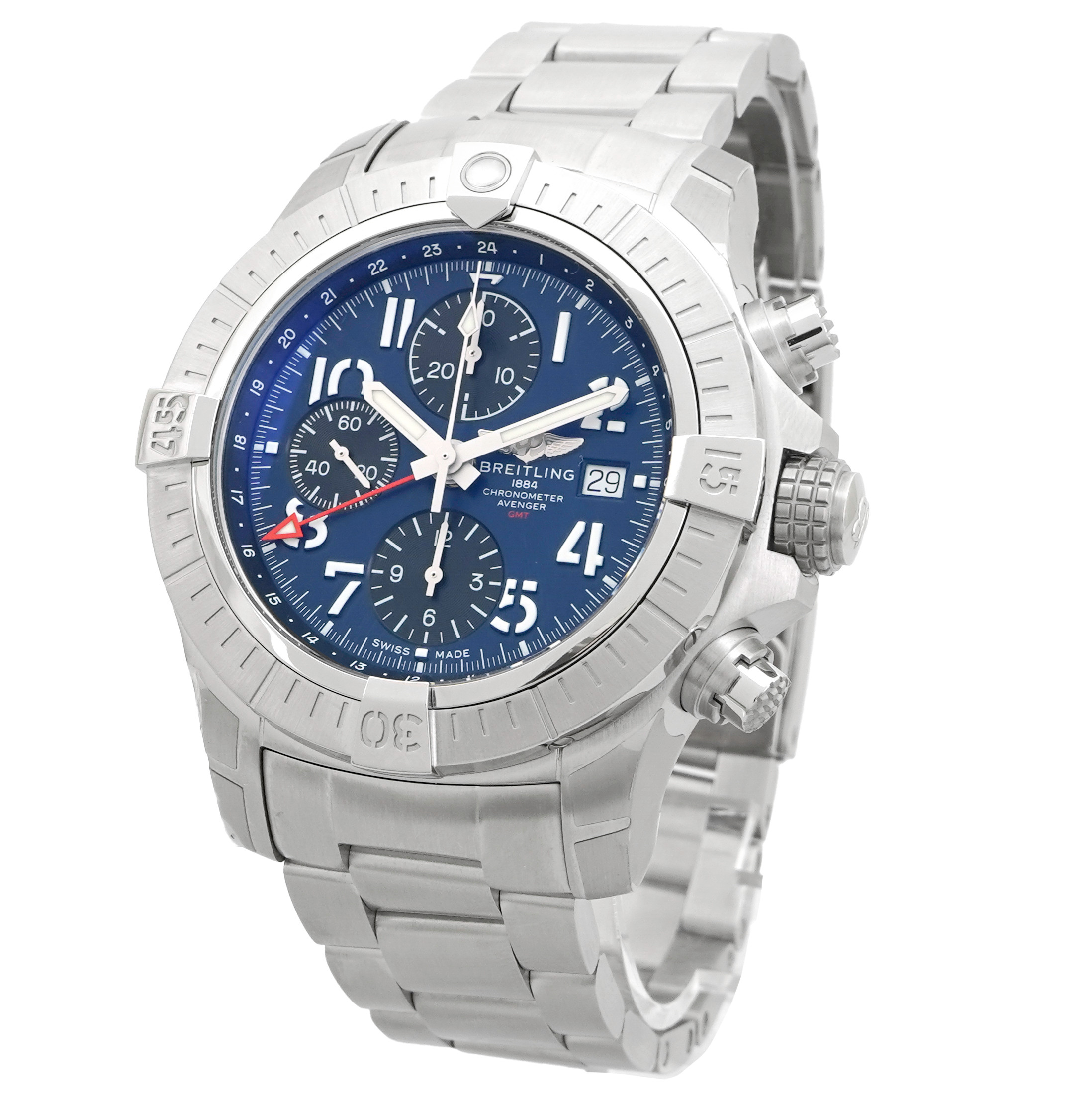 Breitling Avenger Chronograph GMT 45 A24315*Blue Dial* *Unworn* *2023 ...