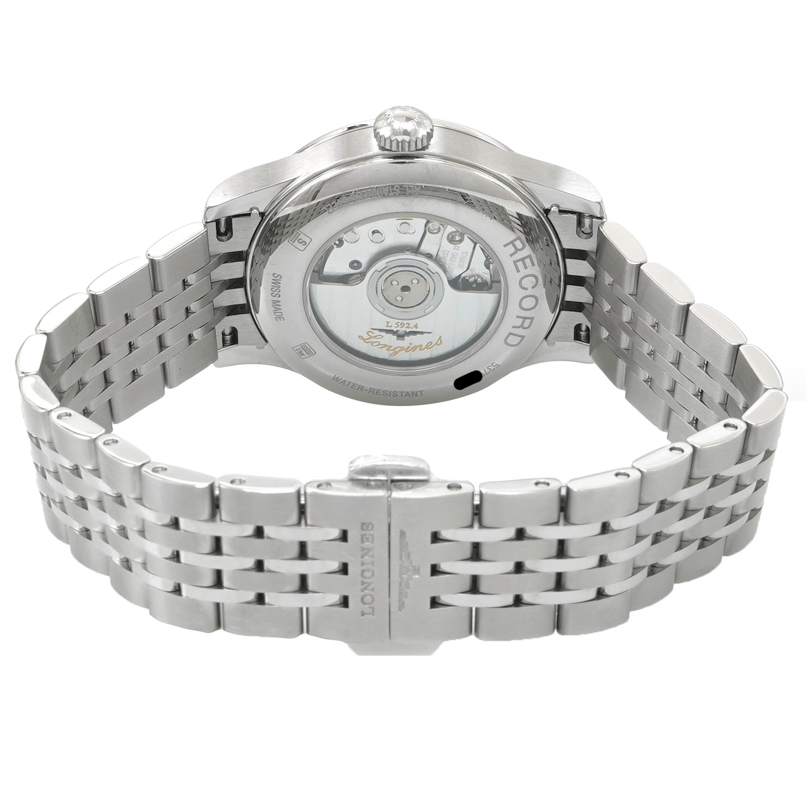 Longines Record 30mm Automatic L2.321.4.87.6 *MOP Diamond Dial ...