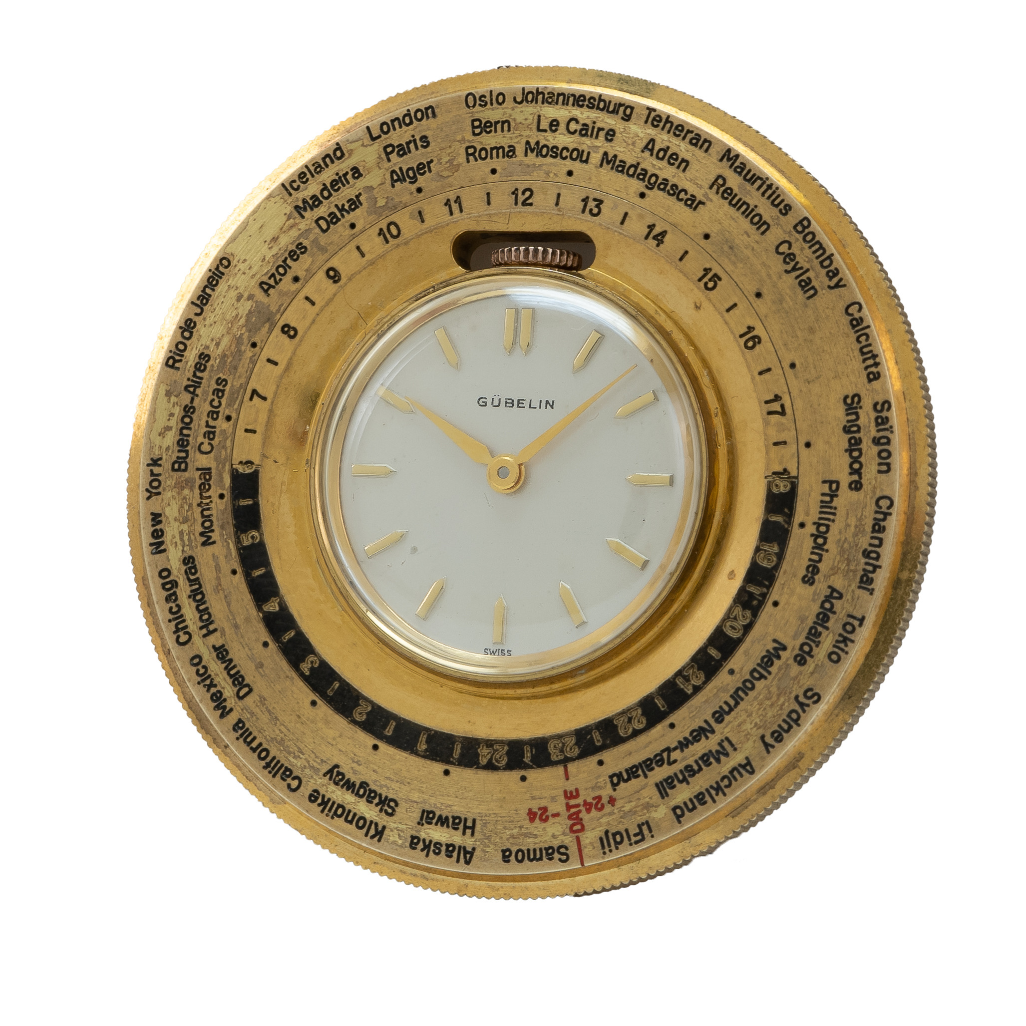 Gübelin 1960's World Time Watch *Vintage* - Inventory 4901 ...