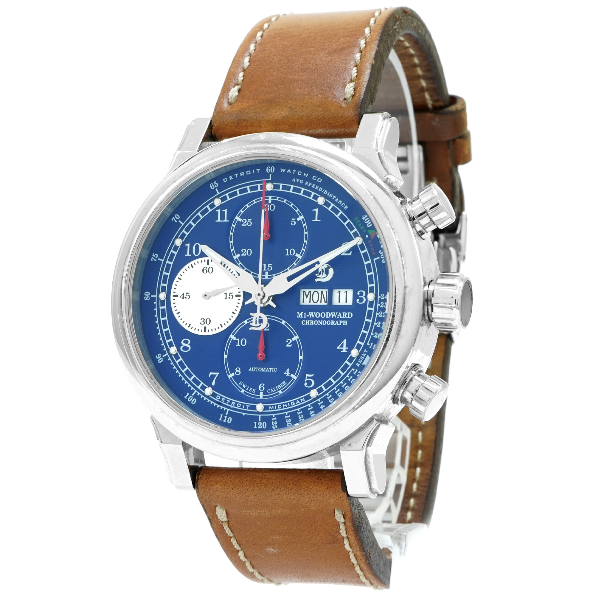 Detroit Watch Co. M1-Woodward Chronograph DWC-M1WB - Inventory 6162 ...
