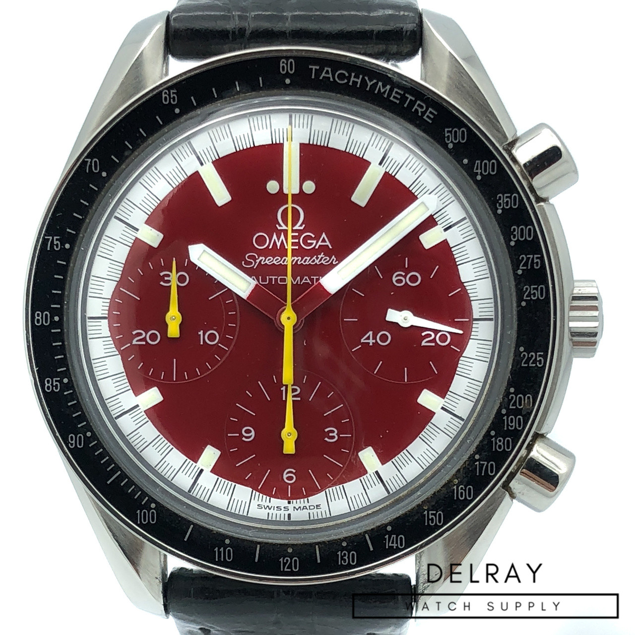 Omega Speedmaster Schumacher Red Dial - DelrayWatch.com