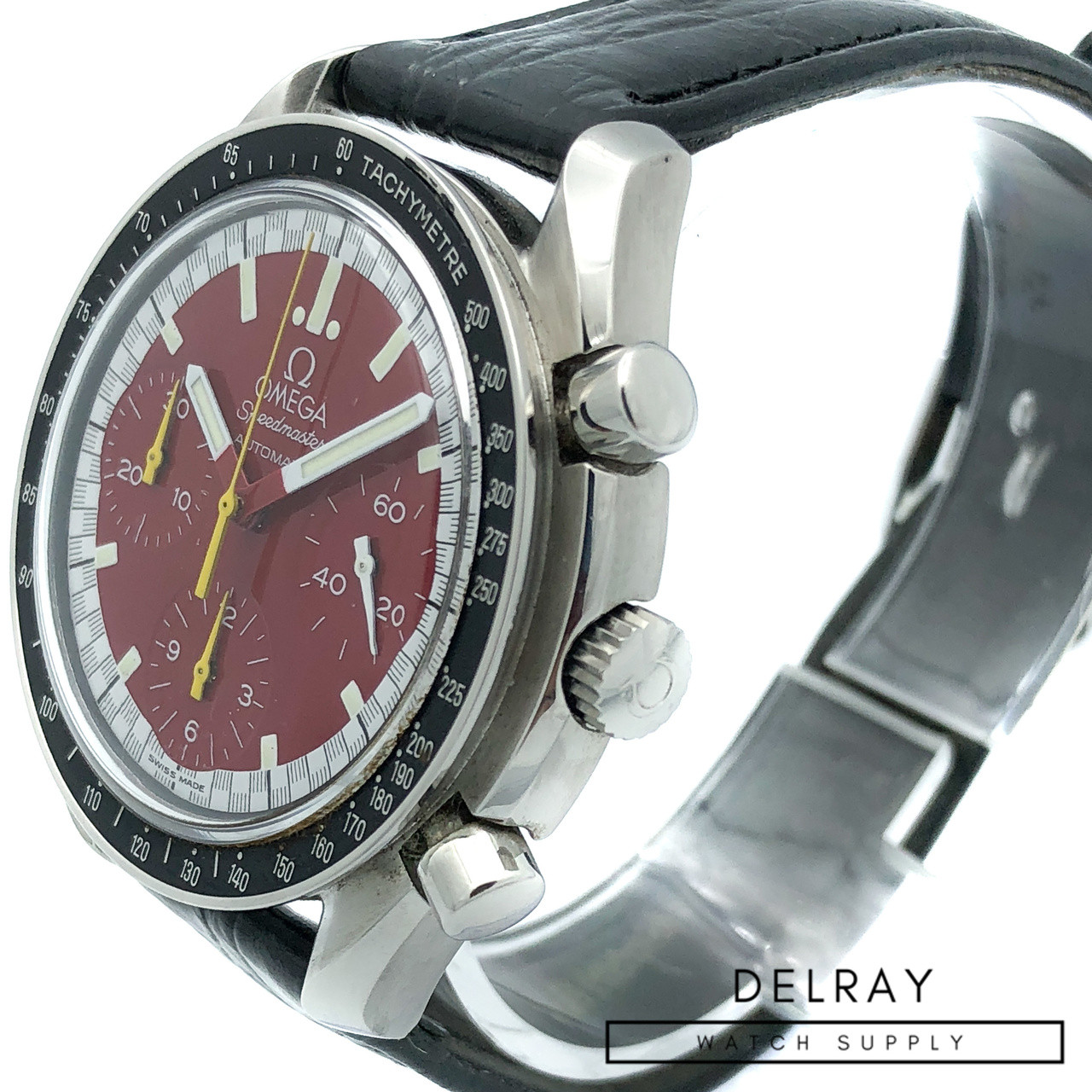 Omega Speedmaster Schumacher Red Dial - DelrayWatch.com
