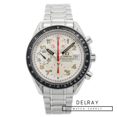 Omega Speedmaster Date White Dial - DelrayWatch.com