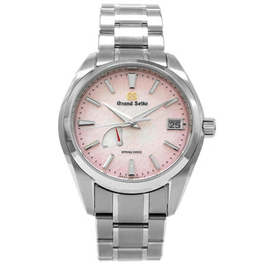 Grand Seiko Pink Snowflake Shunbun Spring Drive Titanium SBGA497G ...
