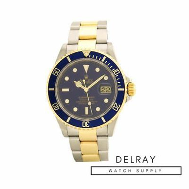 Rolex Submariner 16613 Blue Dial - DelrayWatch.com
