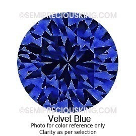 Natural Blue Sapphire 1.1mm Round Excellent Brilliant Faceted Cut ...