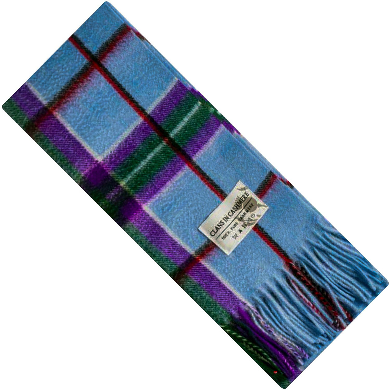 Luxury 100% Cashmere Scottish Clan Scarf World Peace Tartan ...