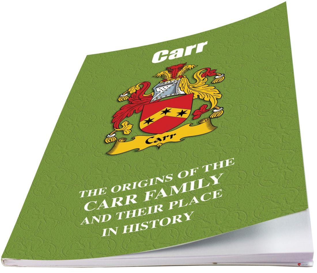 Carr English Ancestry Family History Booklet with Amazing Facts of this ...
