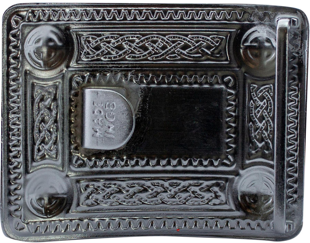 Celtic Knot Kilt Belt Buckle Scottish Made - iluvscotland.co.uk