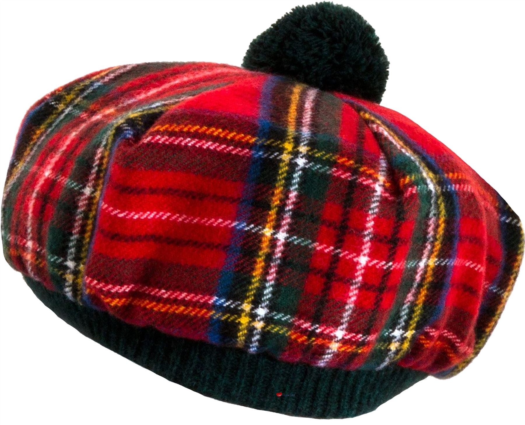 Tammy Hat Stewart Royal Modern Tartan Lambswool - iluvscotland.co.uk