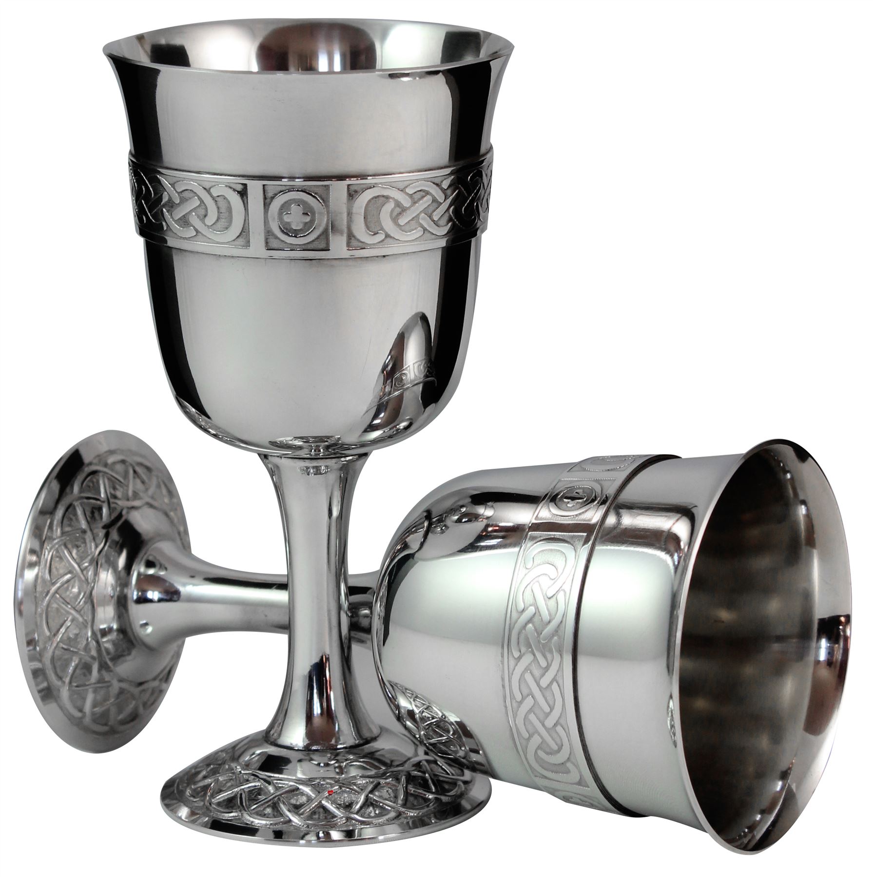 Pewter Stemmed Medieval Goblets Presentation Boxed Ideal Wedding Gift ...
