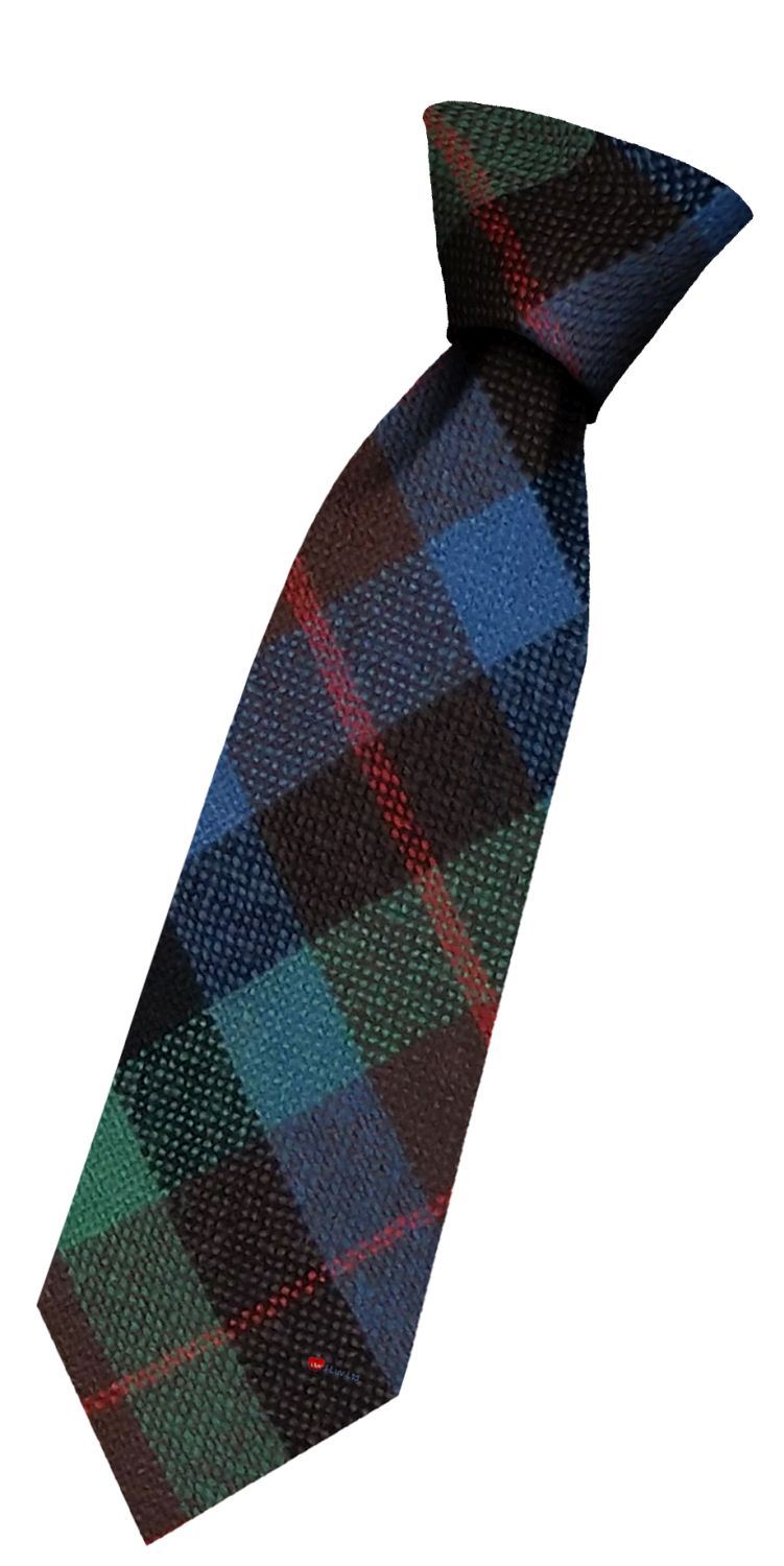 Boys Pure Wool Tie Woven Scotland - MacDuff Hunting Ancient Tartan ...