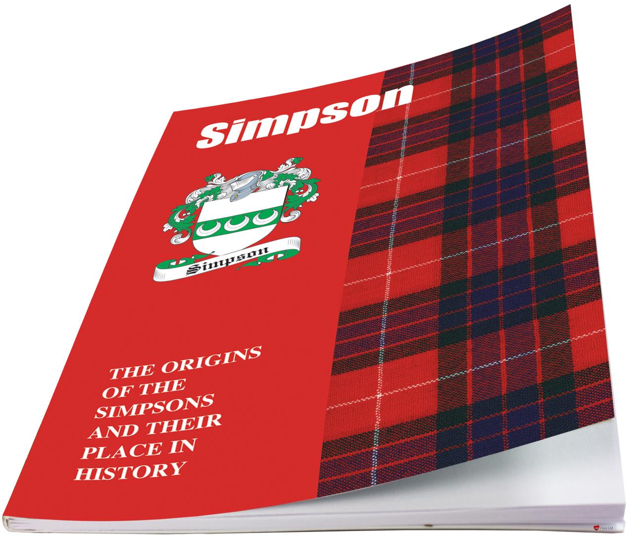 Simpson Ancestry Scottish Clan History Booklet, Scottish Gift ...