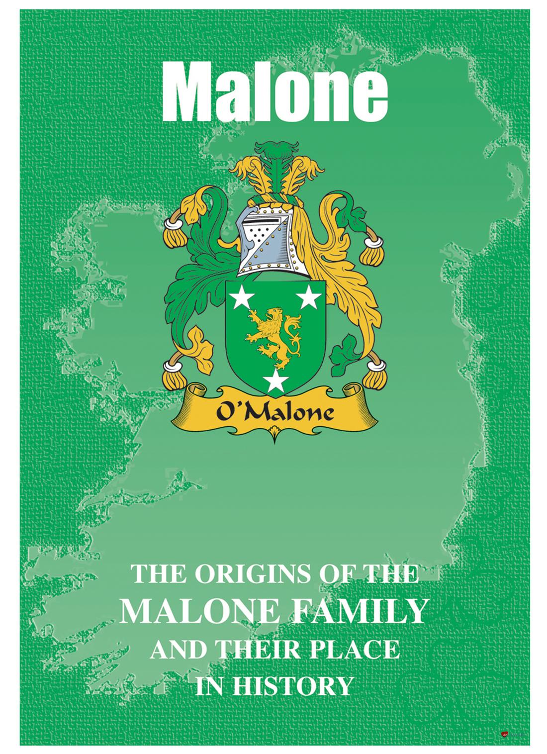 Malone Irish Ancestry Clan History Booklet Covering the Historical ...