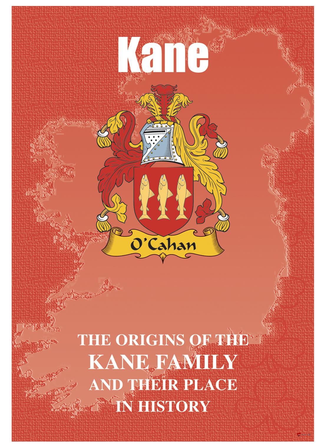 Kane Irish Ancestry Clan History Booklet Covering the Historical ...