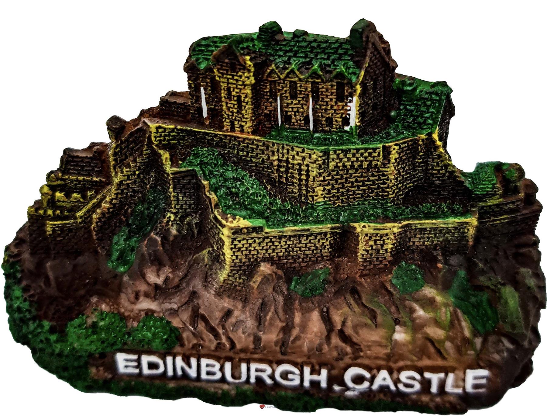 Resin Scottish Fridge Magnet with Edinburgh Castle Design ...