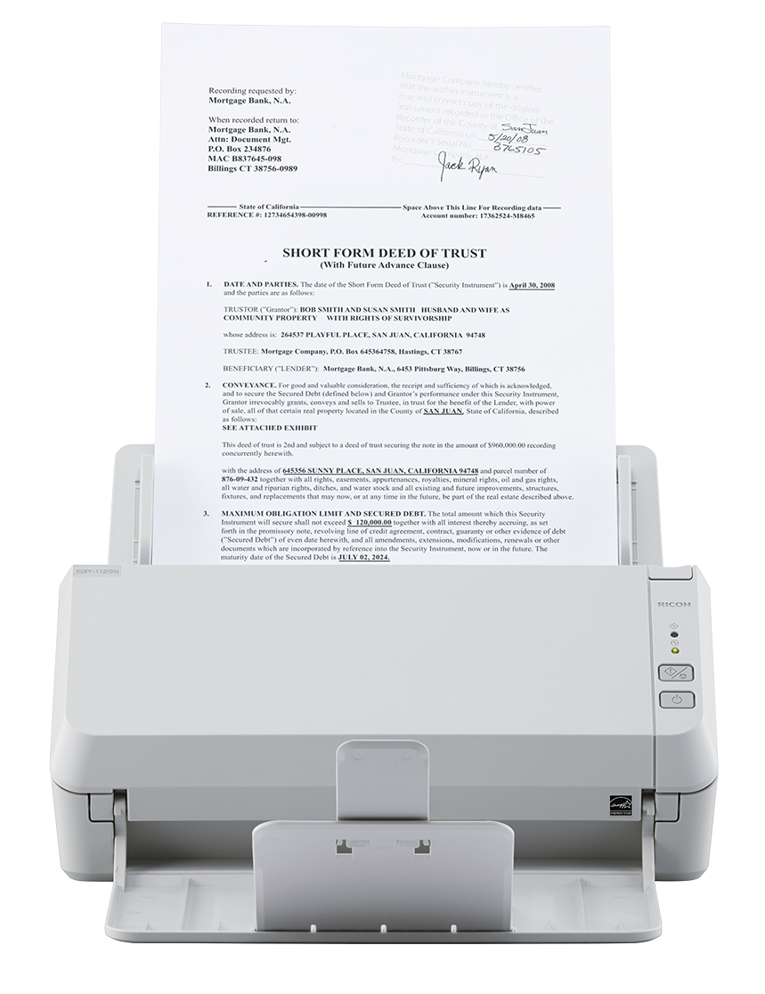 RICOH SP-1120N Colour Duplex Document Scanner