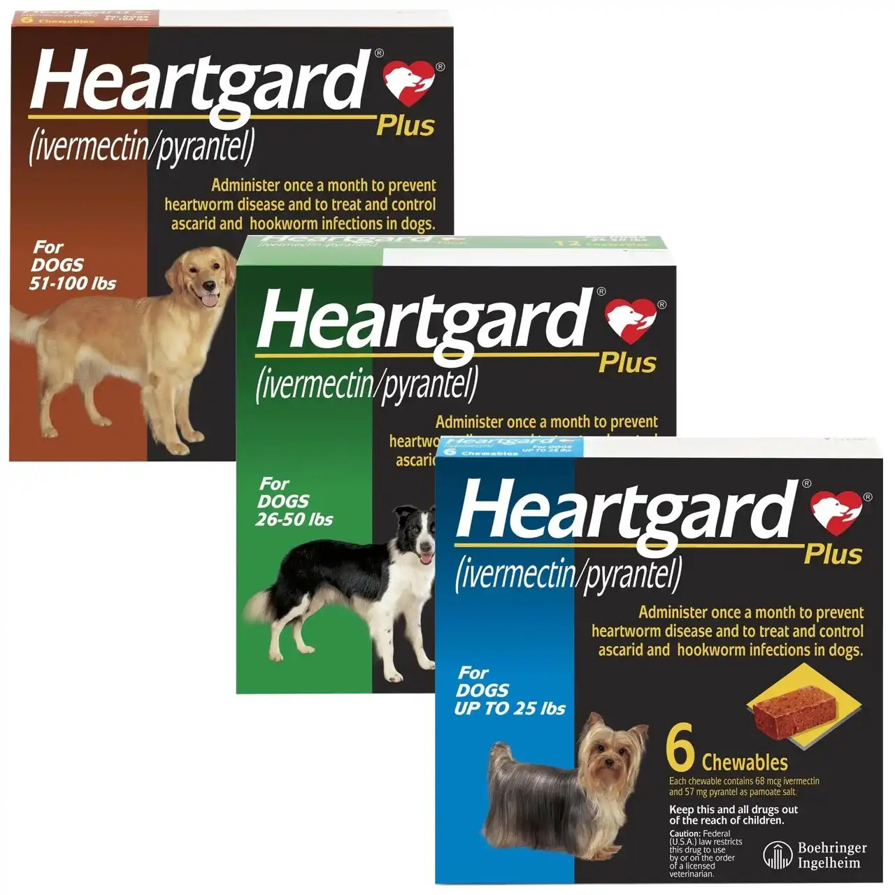 Heartgard Plus Chewables for Dogs: Comprehensive Heartworm & Worm ...
