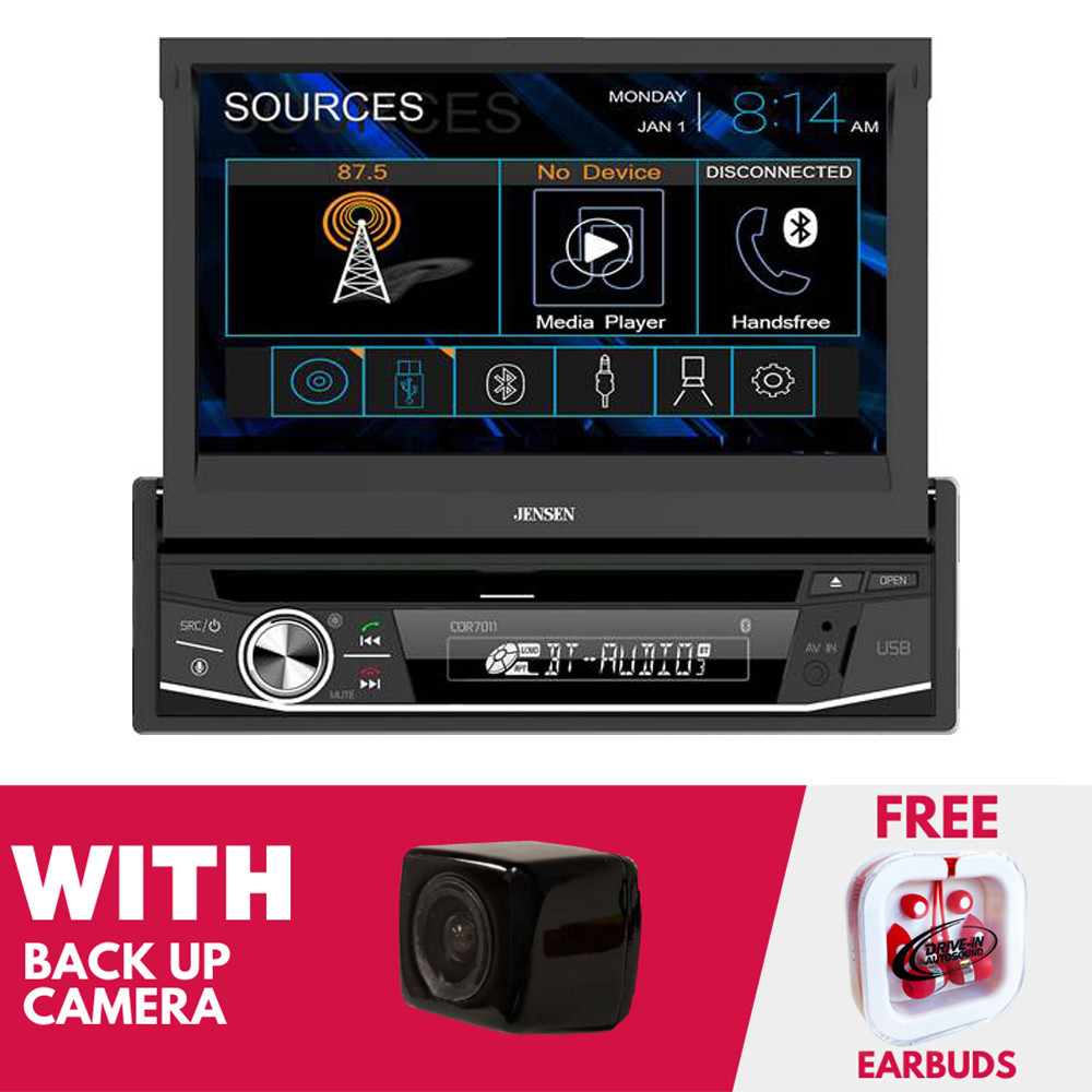 Jensen CDR7011 7" CD/DVD Multimedia Receiver w/ Bluetooth & Backup Camera