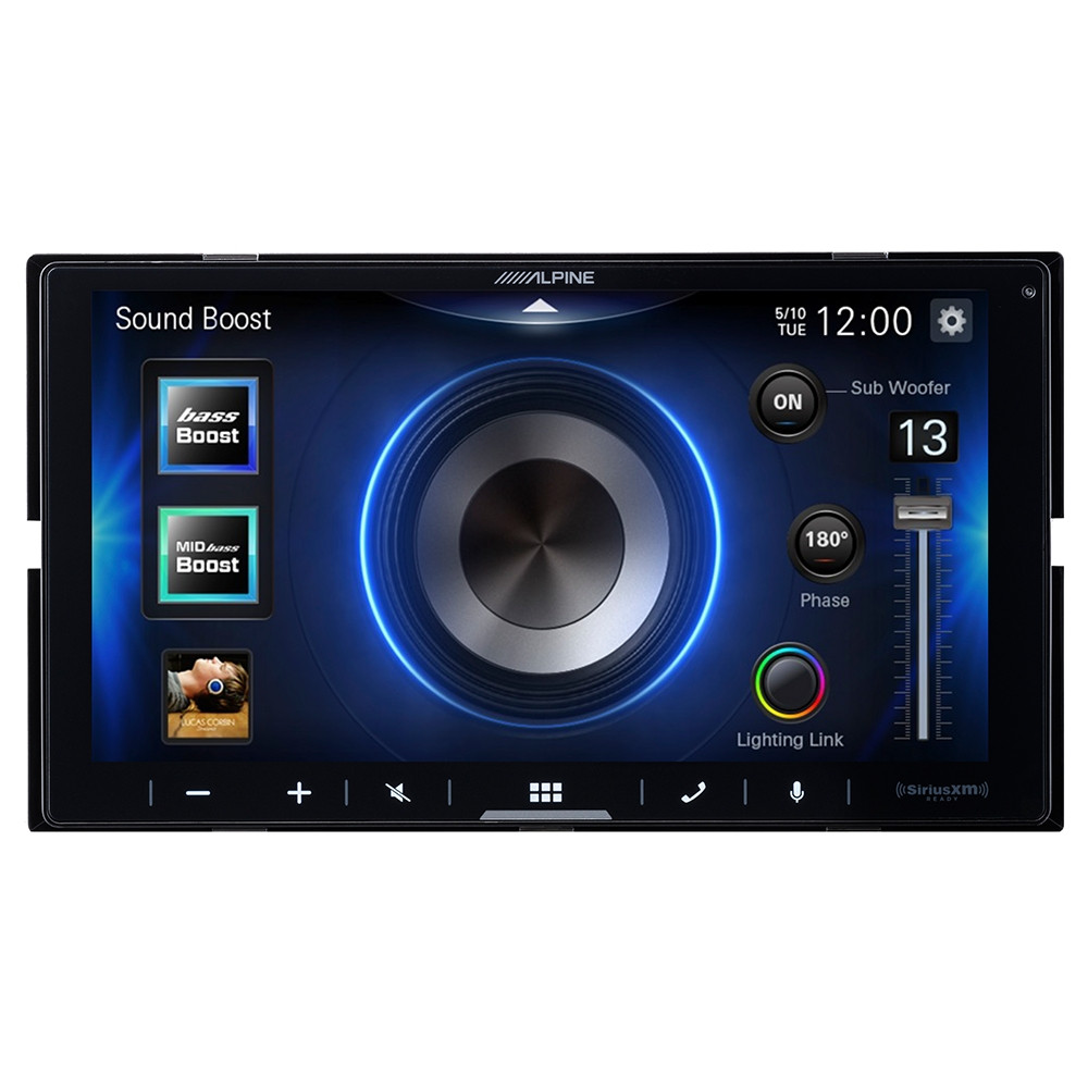 Alpine iLX-W670 7" Receiver w/ SiriusXM Tuner, License Plate Camera ...